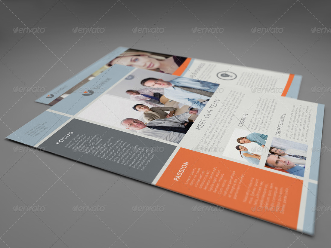 Corporate Double Sided Flyer, Print Templates | GraphicRiver