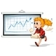 Busy Woman with Chart by interactimages | GraphicRiver