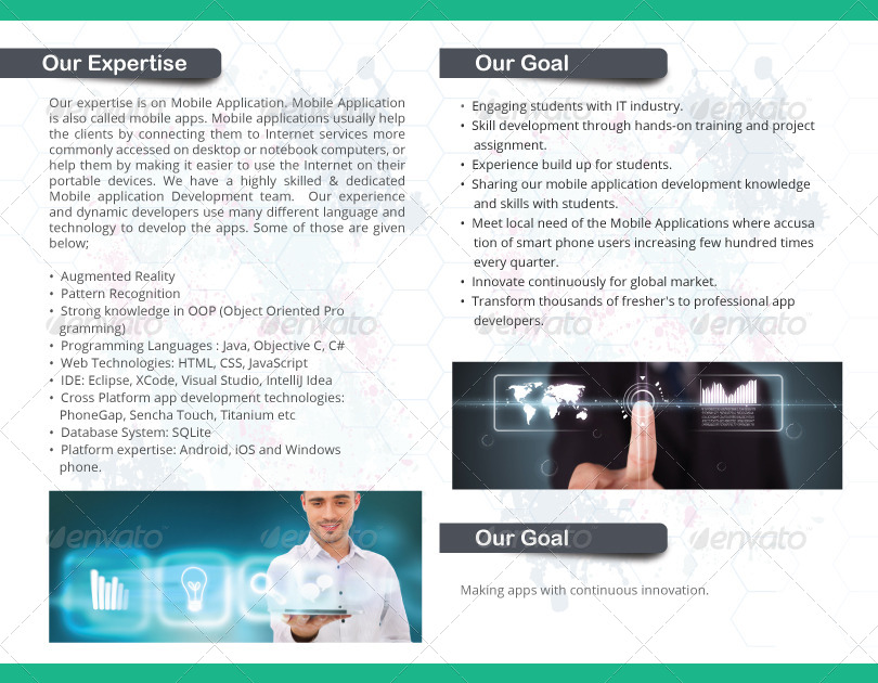 Mobile App Brochure, Print Templates | GraphicRiver