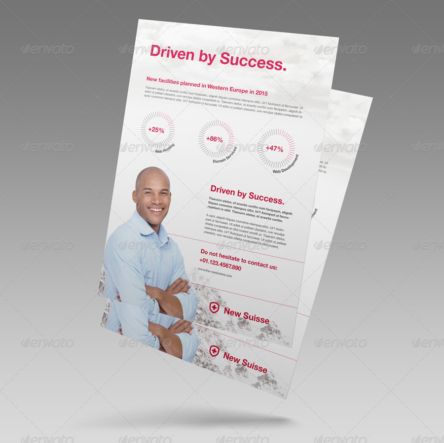 Bundle Corporate Adverts / US Letter / A4 v3, Print Templates ...