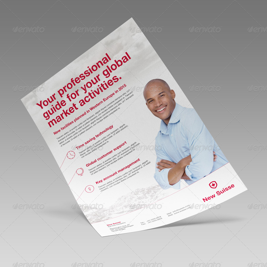 Bundle Corporate Adverts / US Letter / A4 v3, Print Templates ...