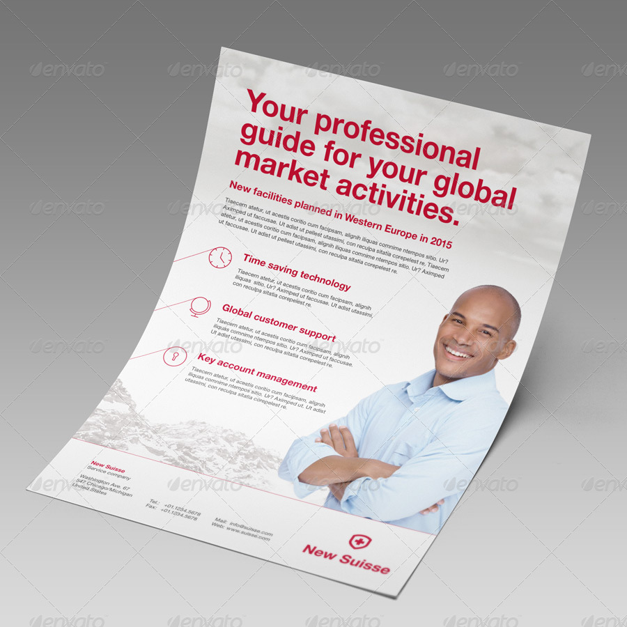 Bundle Corporate Adverts / US Letter / A4 v3, Print Templates ...