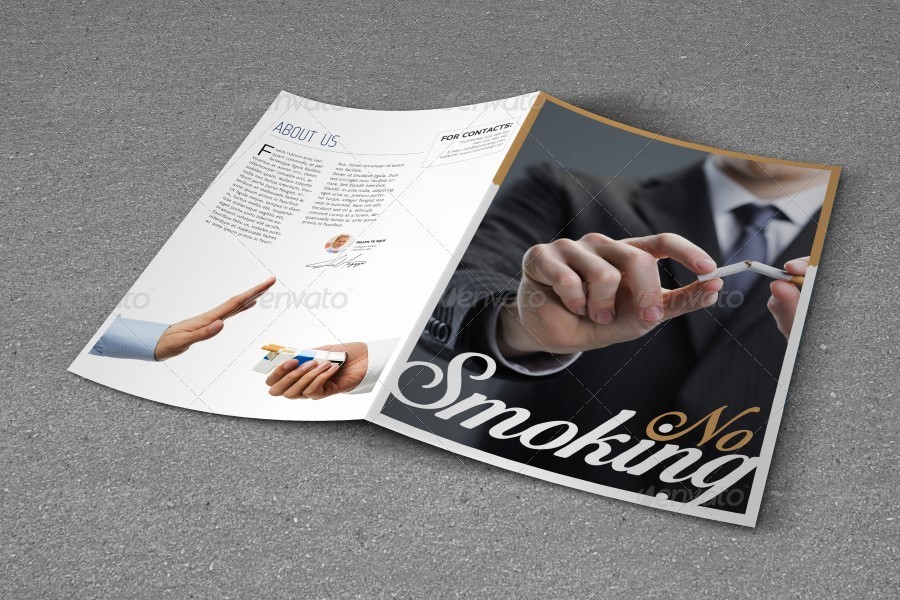 No Smoking Brochure, Print Templates | GraphicRiver