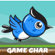 Game Character - Blue Bird Sprite Sheets, Game Assets | GraphicRiver