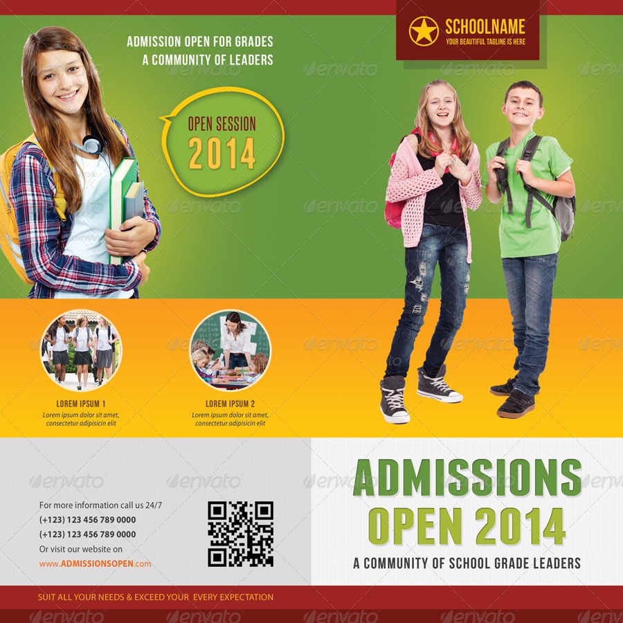 3 in 1 Junior School Promotion Brochure Bundle 02, Print Templates
