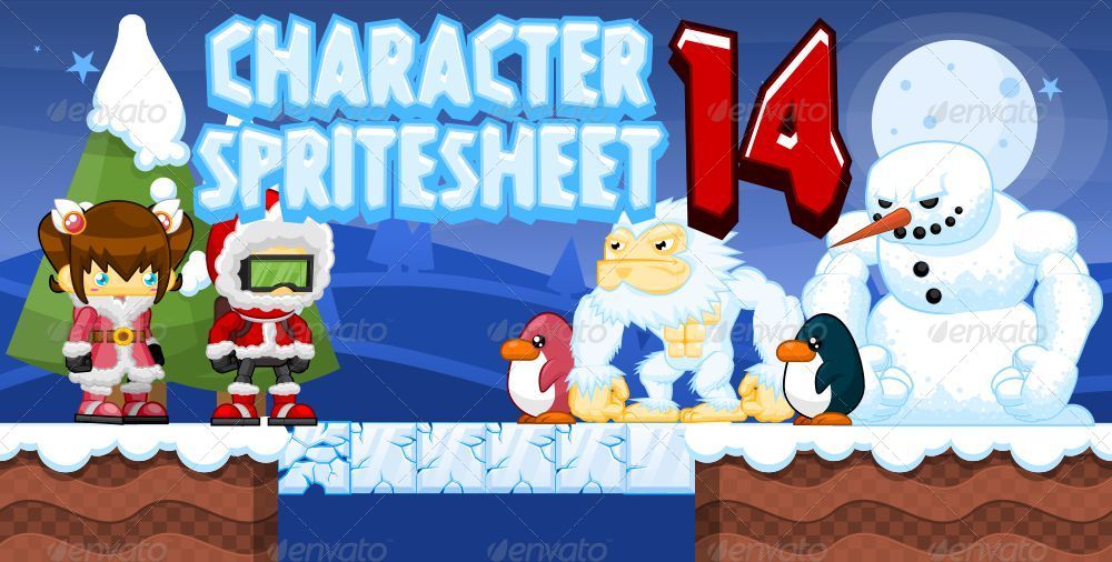 Characters Spritesheet 14, Game Assets | GraphicRiver