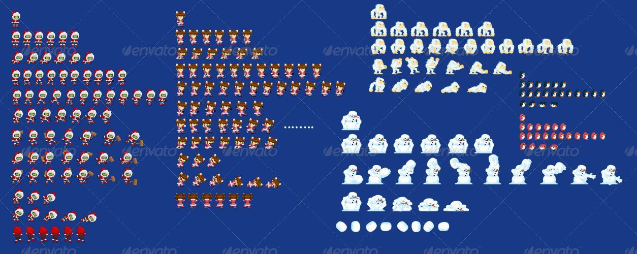 Characters Spritesheet 14, Game Assets | GraphicRiver