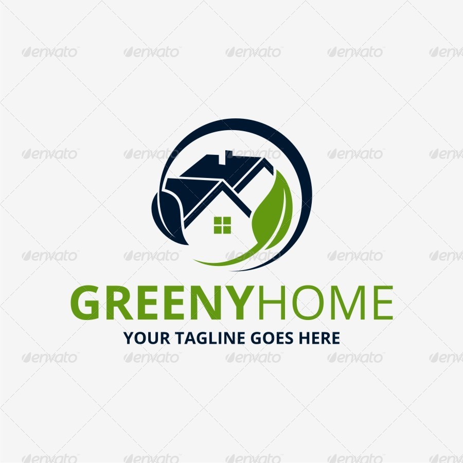 Greeny Home Logo, Logo Templates | GraphicRiver