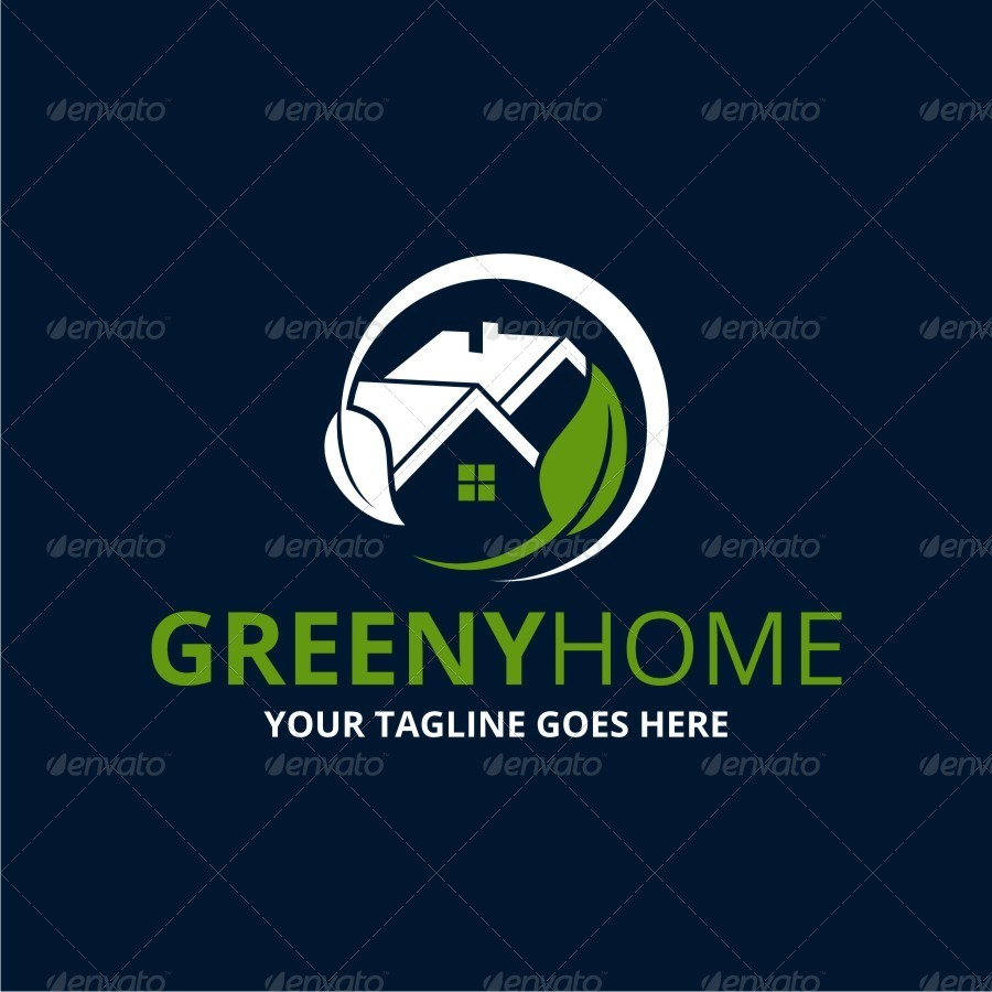 Greeny Home Logo, Logo Templates | GraphicRiver