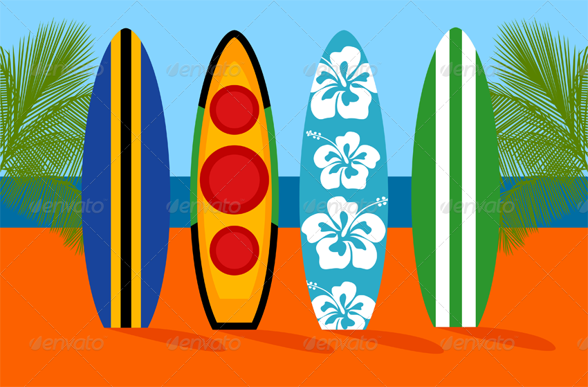 24 Surf Vector Designs , Vectors | GraphicRiver