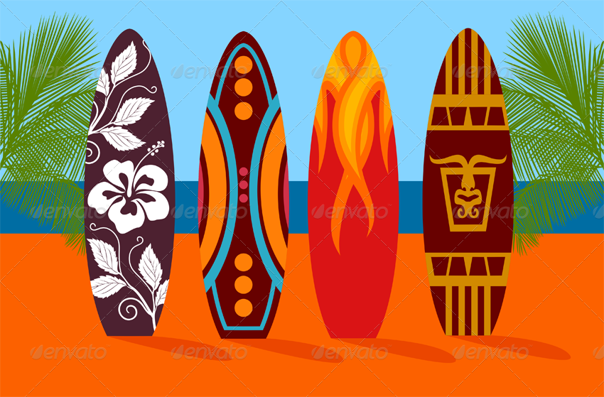 24 Surf Vector Designs , Vectors | GraphicRiver