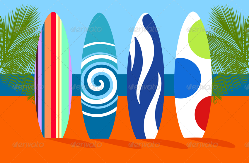24 Surf Vector Designs , Vectors | GraphicRiver