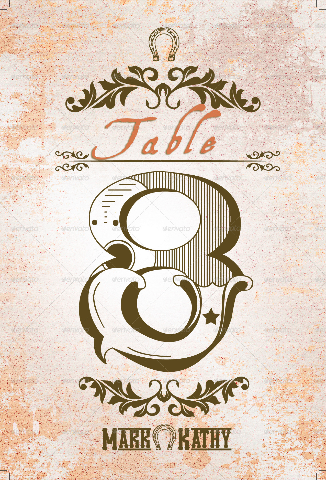 Western Wedding Style Set, Print Templates | GraphicRiver