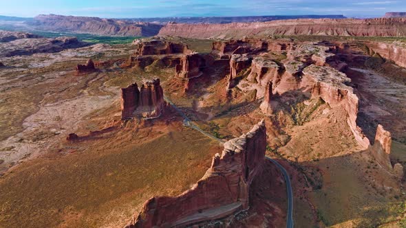 Red Alien Rock Formation Mojave Desert Wilderness, Stock Footage ...