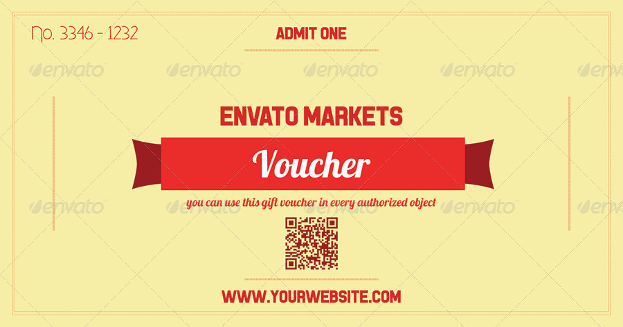 Multipurpose Retro Gift Voucher 03, Print Templates | GraphicRiver