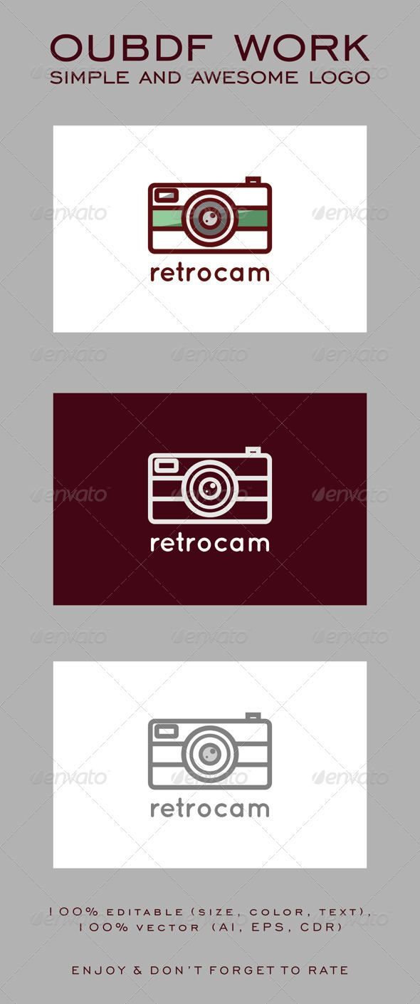 Retrocam Logo , Logo Templates | GraphicRiver