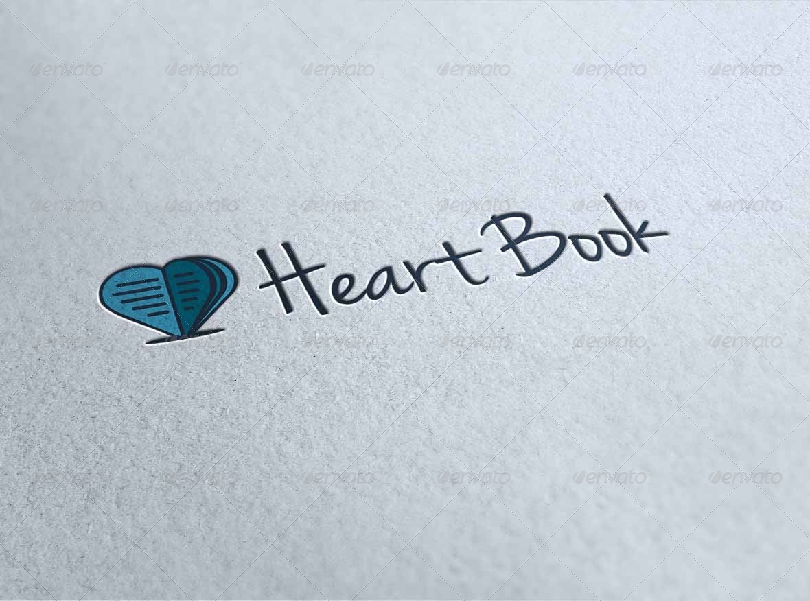 Heart Book Logo, Logo Templates | GraphicRiver