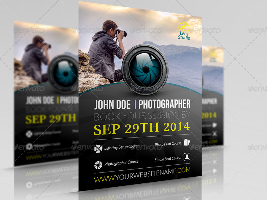 Photographer Flyer Template, Print Templates | GraphicRiver