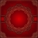 Elegant Red Background with Gold Ornament, Vectors | GraphicRiver
