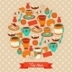 Tea and Sweets Background, Vectors | GraphicRiver