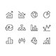 Outline Graph and Diagram Icons, Icons | GraphicRiver