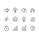 Simple Icon Set Related to Performance, Icons | GraphicRiver