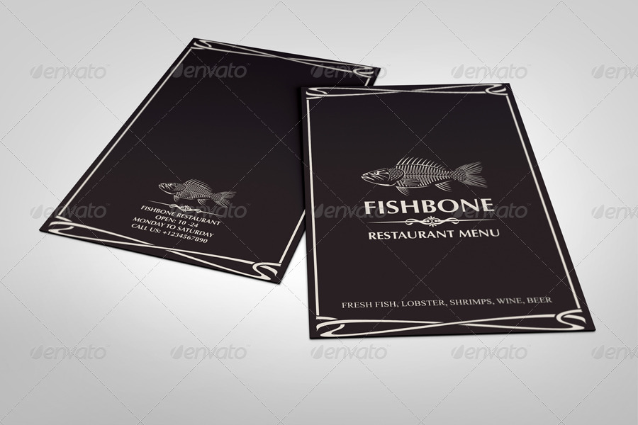 Seafood Menu, Vectors | GraphicRiver