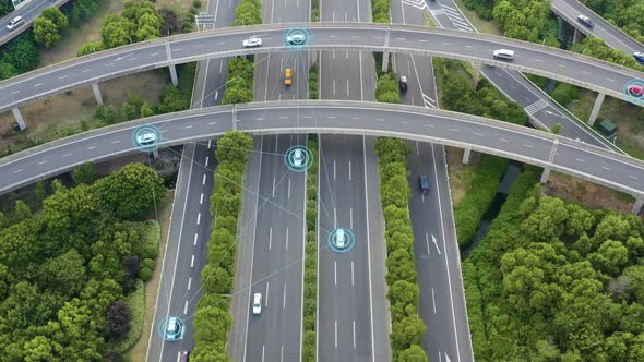 Smart traffic big Data concept, Stock Footage | VideoHive