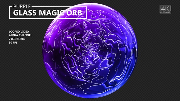 Purple Glass Magic Orb, Motion Graphics | VideoHive
