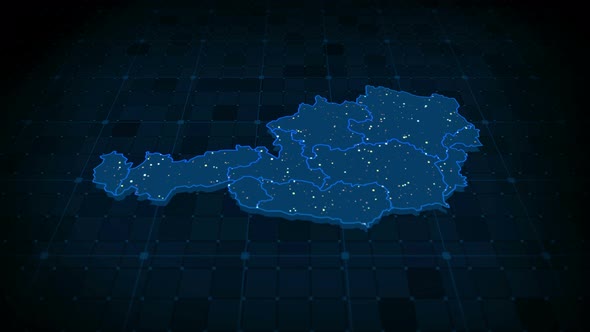 Austria Map 4k, Motion Graphics | VideoHive