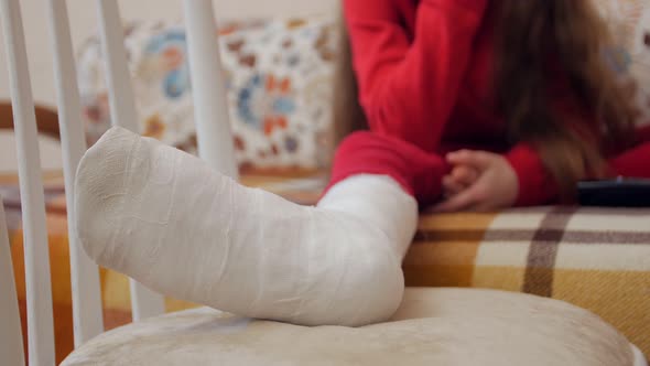 Plaster On The Leg, Stock Footage | VideoHive