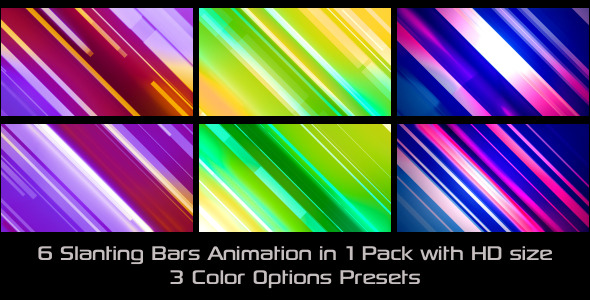 Slanting Vertical Bars, Motion Graphics | VideoHive
