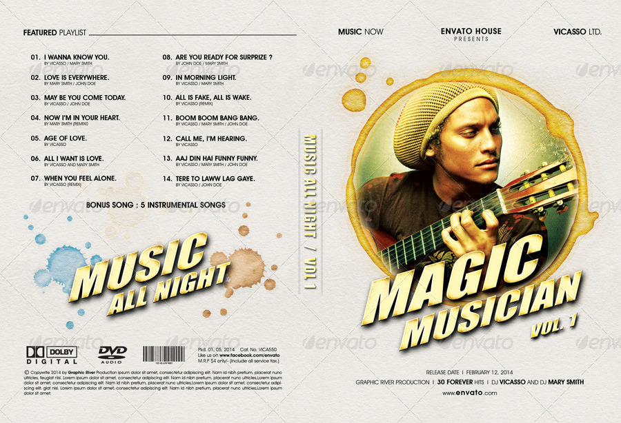 Artist DVD Vol. 2, Print Templates | GraphicRiver
