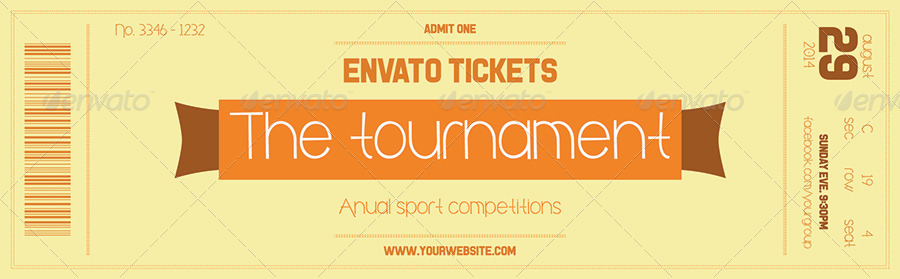 Multipurpose Retro Ticket 03, Print Templates | GraphicRiver