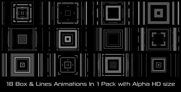 Box & Lines Elements Pack 01, Motion Graphics | VideoHive