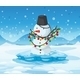 Snowman on Ice, Vectors | GraphicRiver