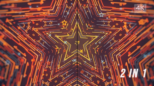Colorful Abstract Star, Motion Graphics | VideoHive