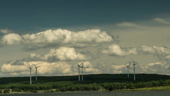 Time lapse zooming in on the Mount Storm wind farm operated around ...