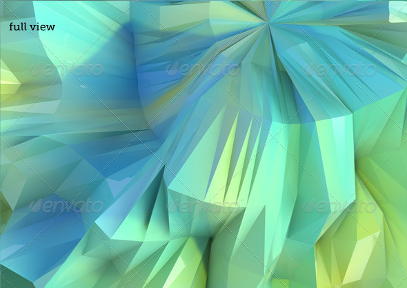 Huge Low Poly Blue and Green Reflective Background, Graphics | GraphicRiver