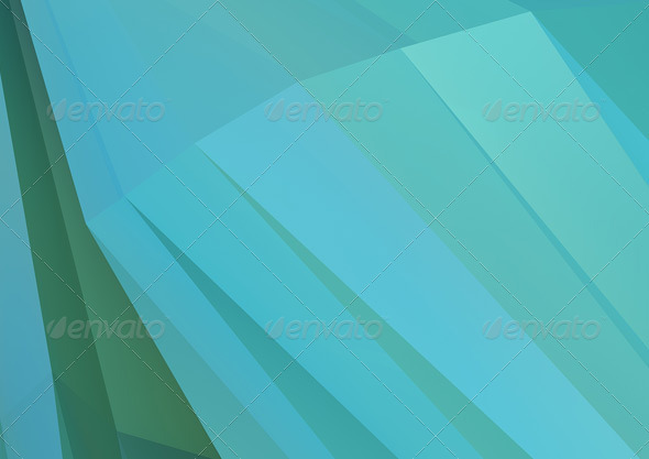Huge Low Poly Blue and Green Reflective Background, Graphics | GraphicRiver