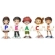 Kids Holding Letters of Peace, Vectors | GraphicRiver