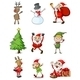 Nine Christmas Designs, Vectors | GraphicRiver