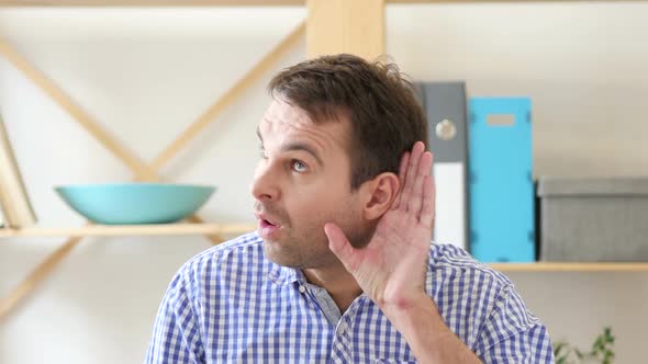 Man Listening Voice with Care Office, Stock Footage | VideoHive
