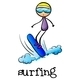 A Stickman Surfing, Vectors | GraphicRiver