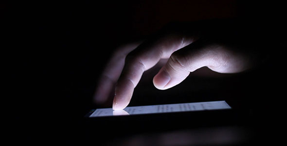 Using Smartphone In The Dark, Stock Footage | VideoHive