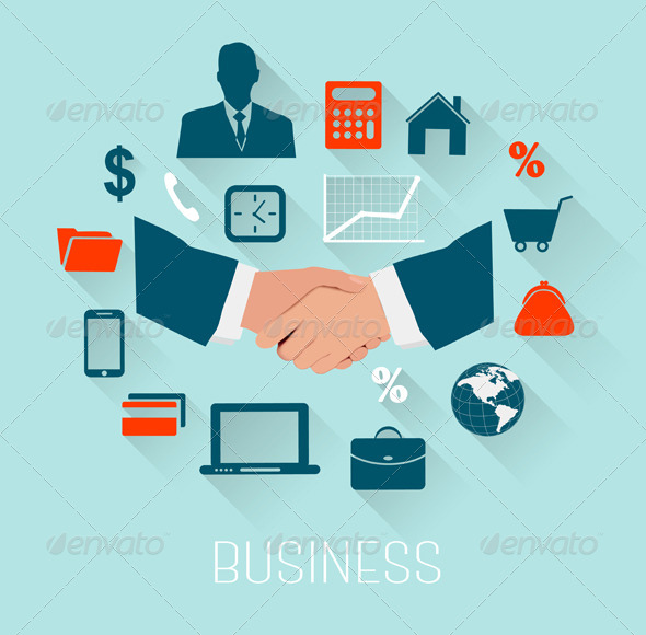 Flat Design Business Concept by almoond | GraphicRiver
