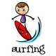 A Stickman Surfing, Vectors | GraphicRiver