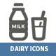 Dairy Icons, Vectors | GraphicRiver