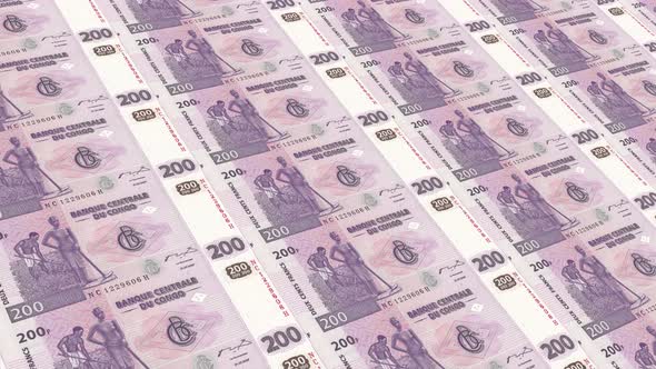 Democratic Republic Of Congo Money / 200 Congolese Franc 4K, Motion ...