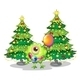 Monster with Christmas Trees, Vectors | GraphicRiver